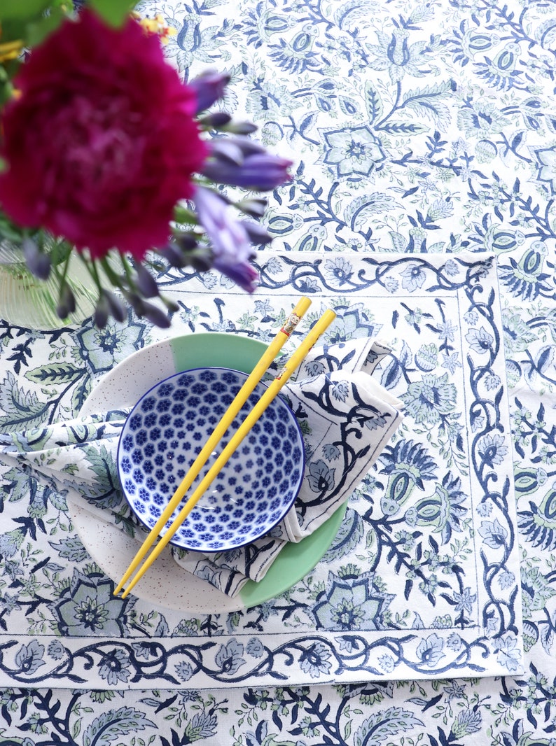 Handcrafted Floral Cotton Table Mats Perfect Wedding, Holiday ...