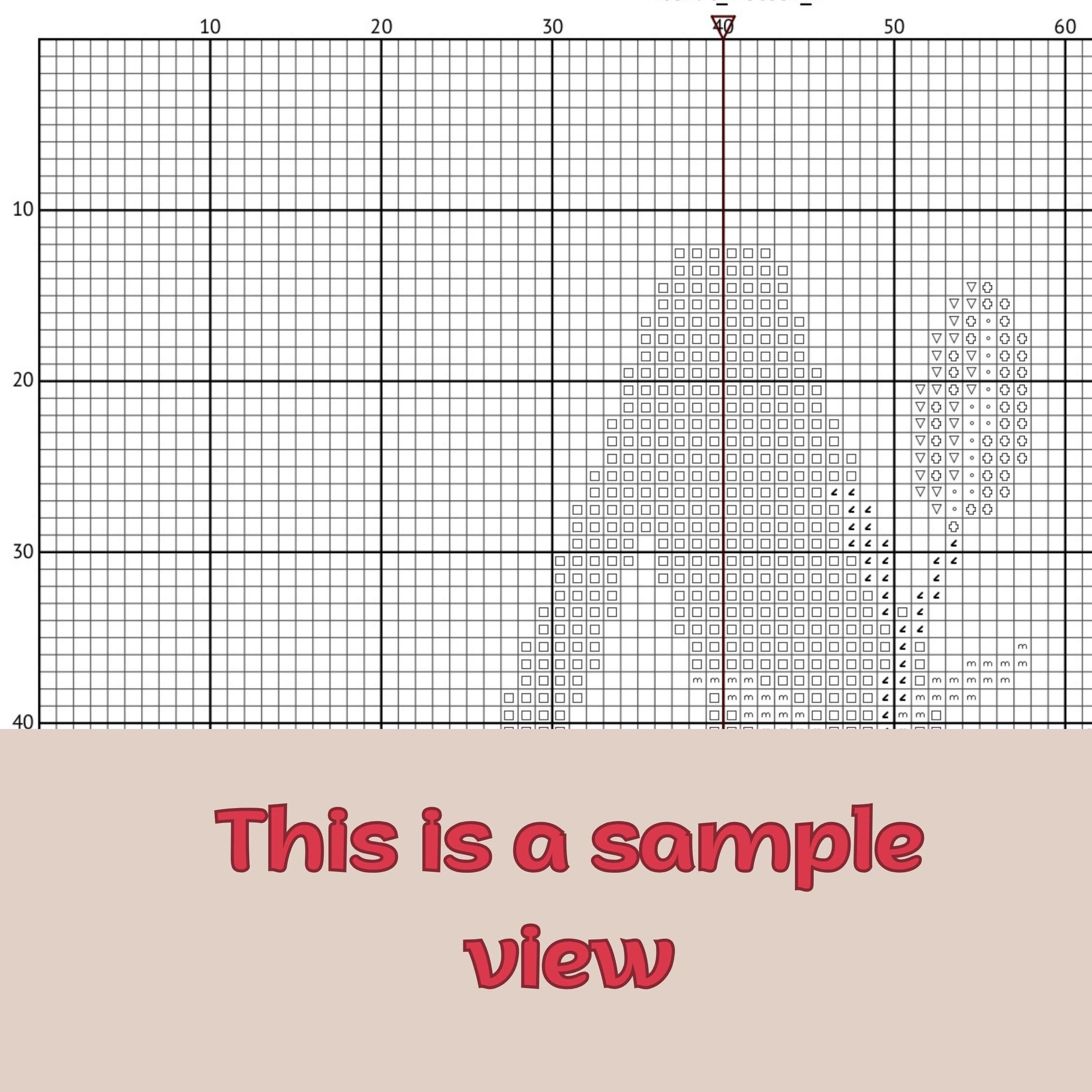 Floral Letter F Cross Stitch Alphabet Pattern Monogram With Flower ...