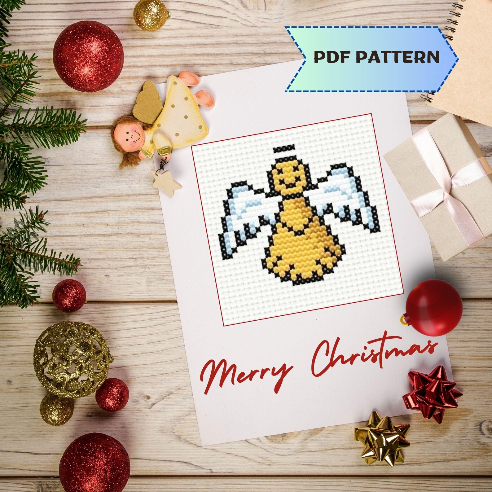 10 Mini Christmas Ornaments Cross Stitch Pattern Bundle | Easy Winter ...