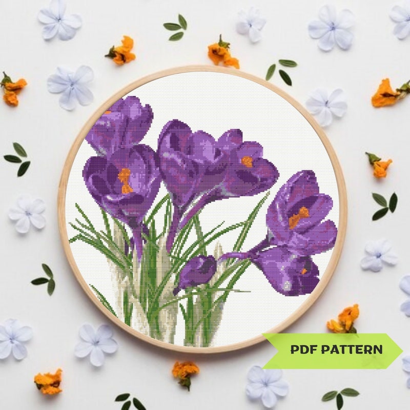 Purple Crocus - Etsy