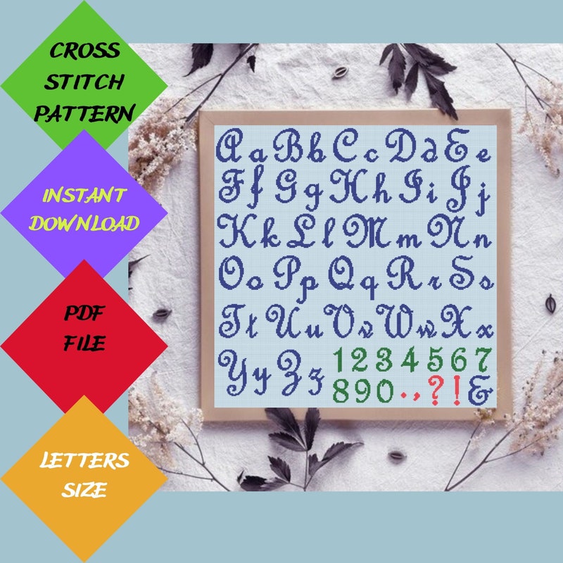 Cross Stitch Letters - Etsy