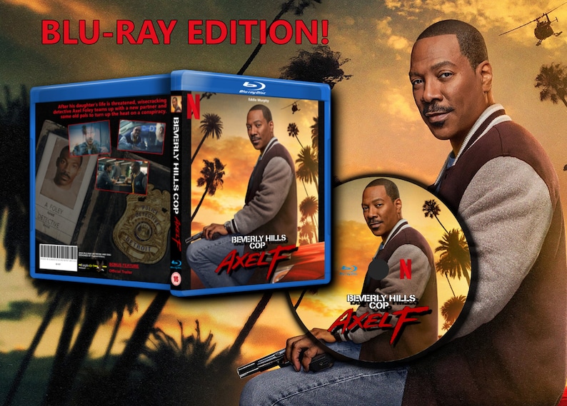 Custom Beverly Hills Cop: Axel F, 2024 Playable Blu-ray Disc - Etsy