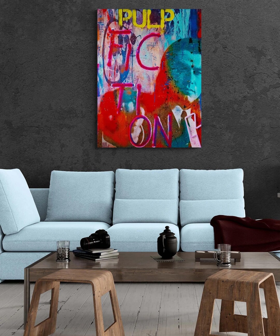 Pulp Fiction Canvas: Bold and Colorful Pop Art Tribute to Quentin ...