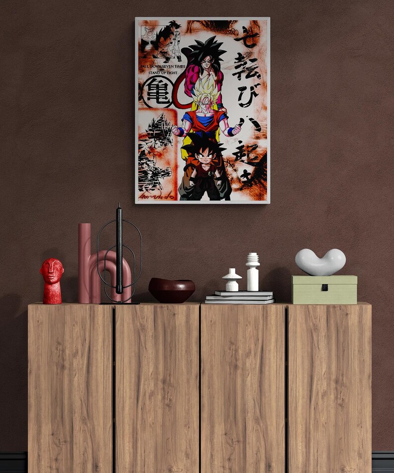 Dragon Ball, DBZ and DBGT Poster Featuring Goku, Iconic Anime Art ...