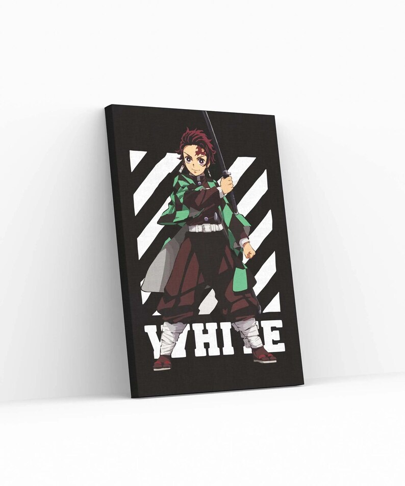 Demon Slayer , Tanjiro Kamado Canvas Art Modern Anime Graphic, Bold ...
