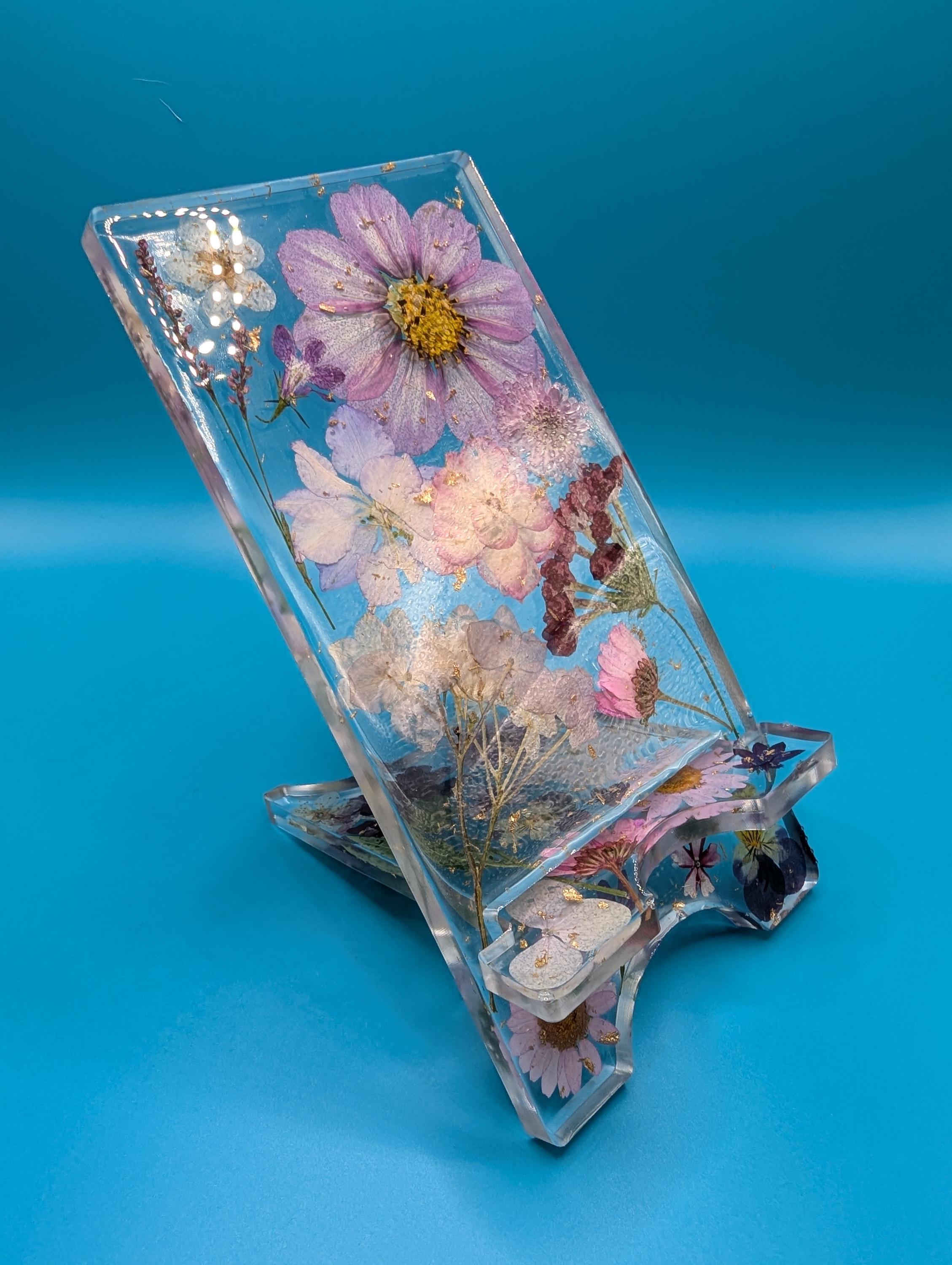 Customizable Floral Phone Stand - Etsy