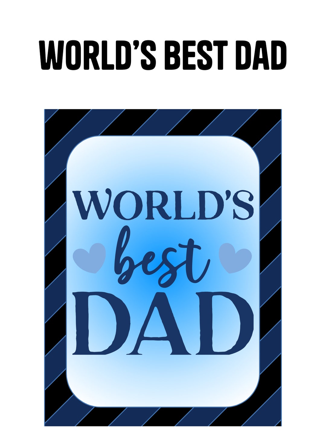World's Best Dad Template - Etsy Canada