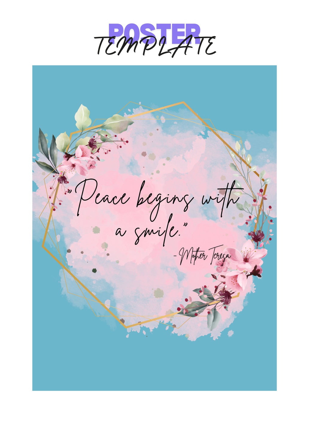 Template Poster / Inspire / Poster / Relax - Etsy