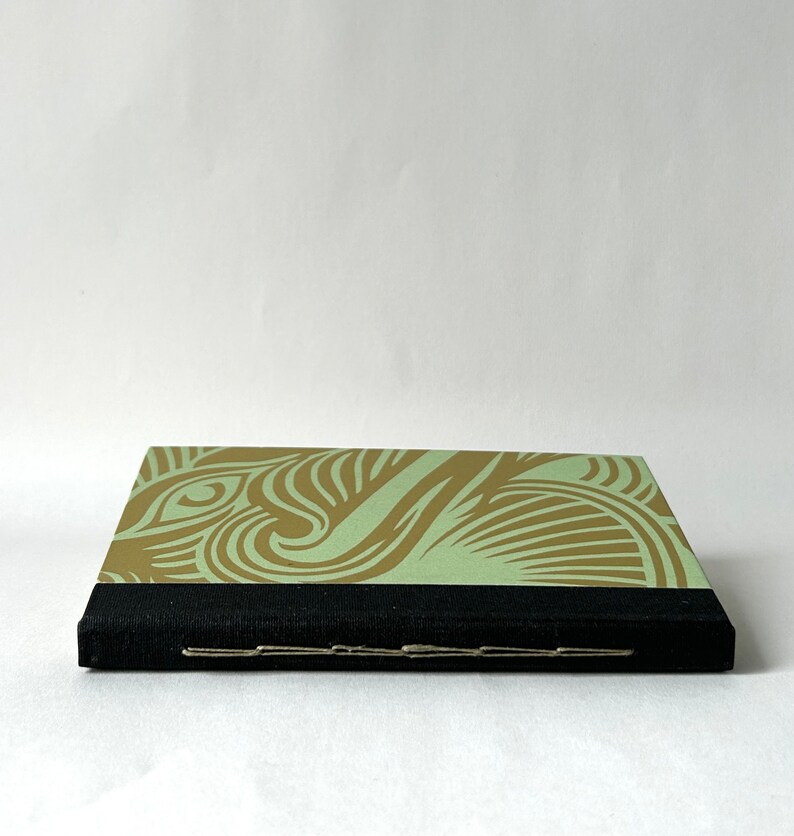 Mint & Gold Pocket Notebook, Hand Bound Everyday Notebook, Hardcover ...