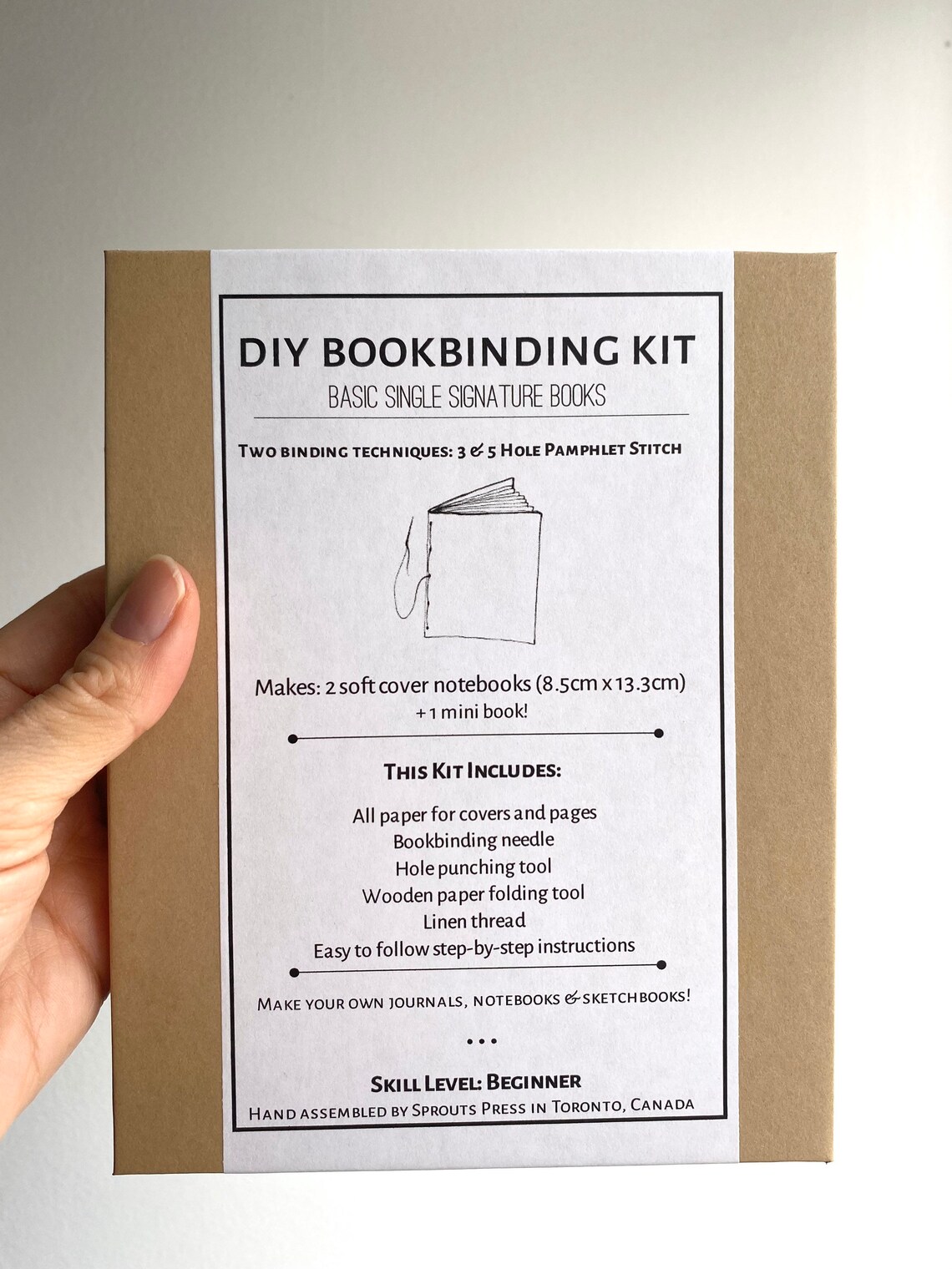 Lake Blue & Black DIY Bookbinding Kit - Etsy