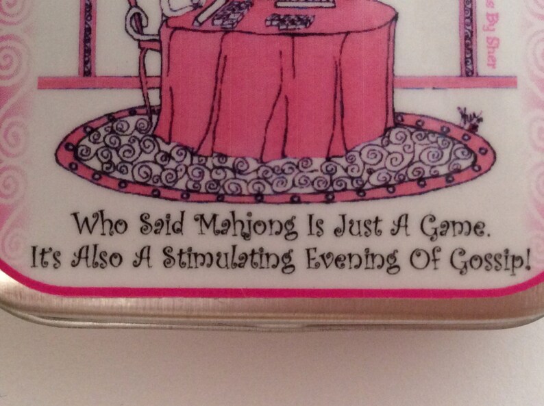 MAHJONG Pill Box Humor Cat Funny Sayings Kitty - Etsy