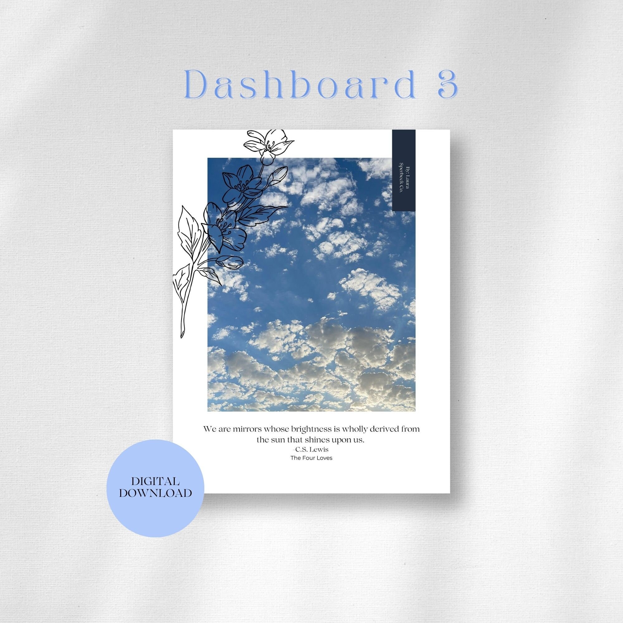 Dashboard Planner Printable, Motivational Quote Planner Dashboard ...