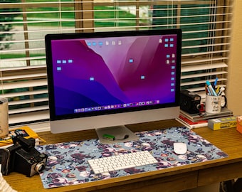 Faux Leather Desk Mat - Etsy