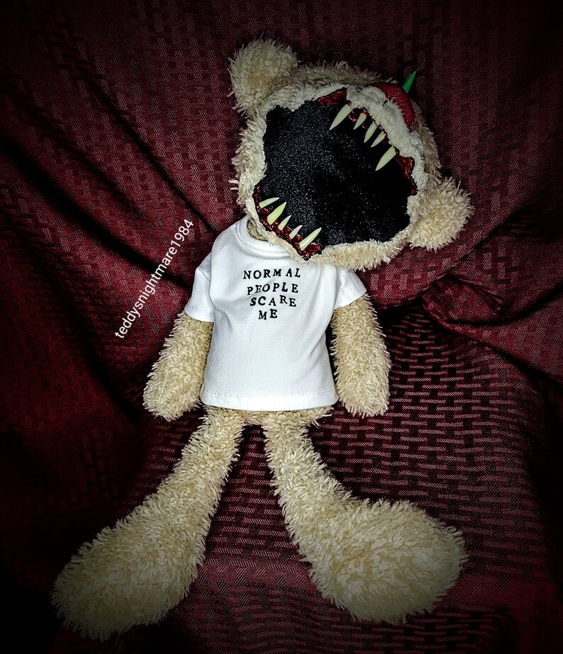 Creepy Horror Teddy Bear, Bloody Plush Scare Bear, Display Doll - Etsy