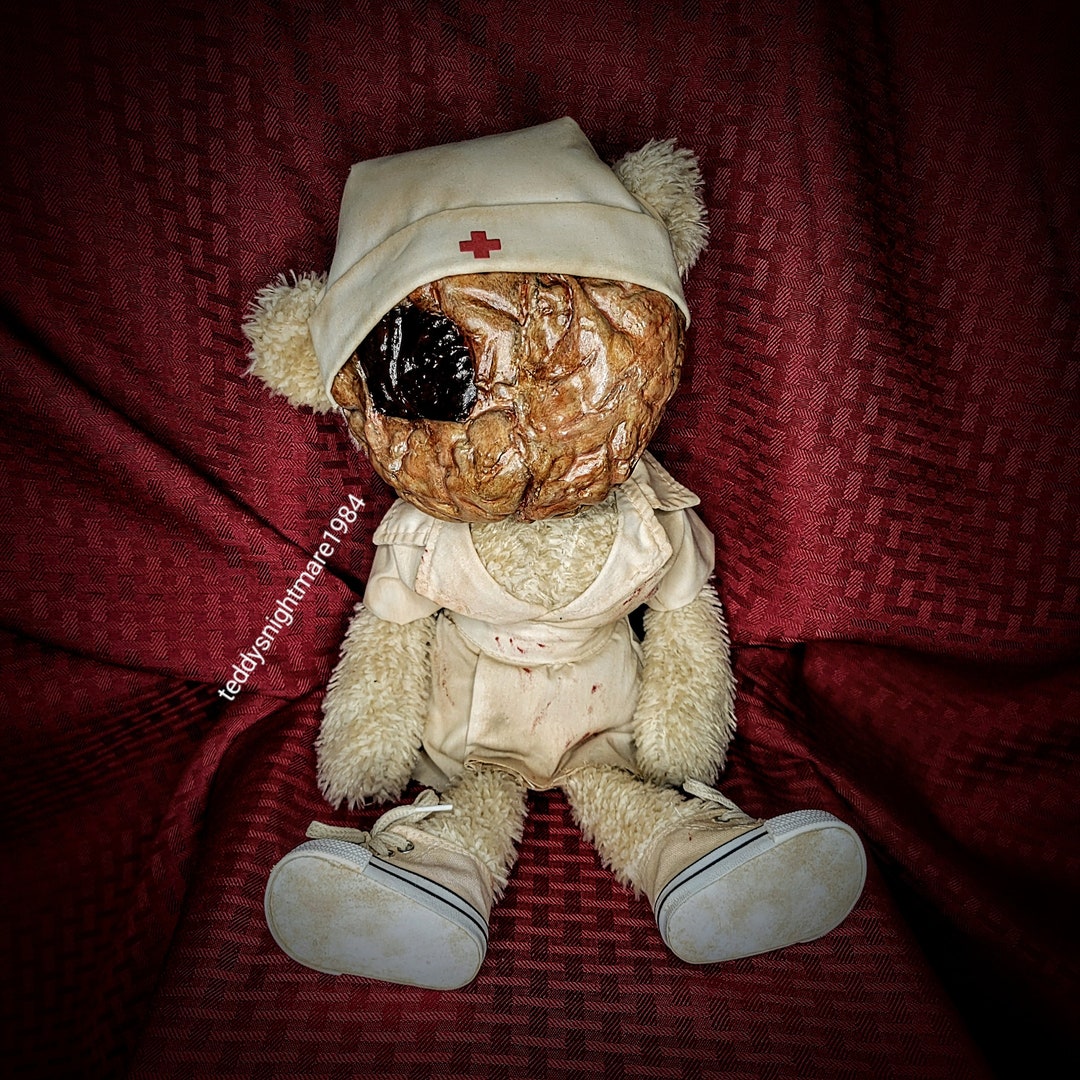 Nurse Teddy Horror Teddy Bear, Scare Bear, Creepy Bear, Creepy Nurse ...