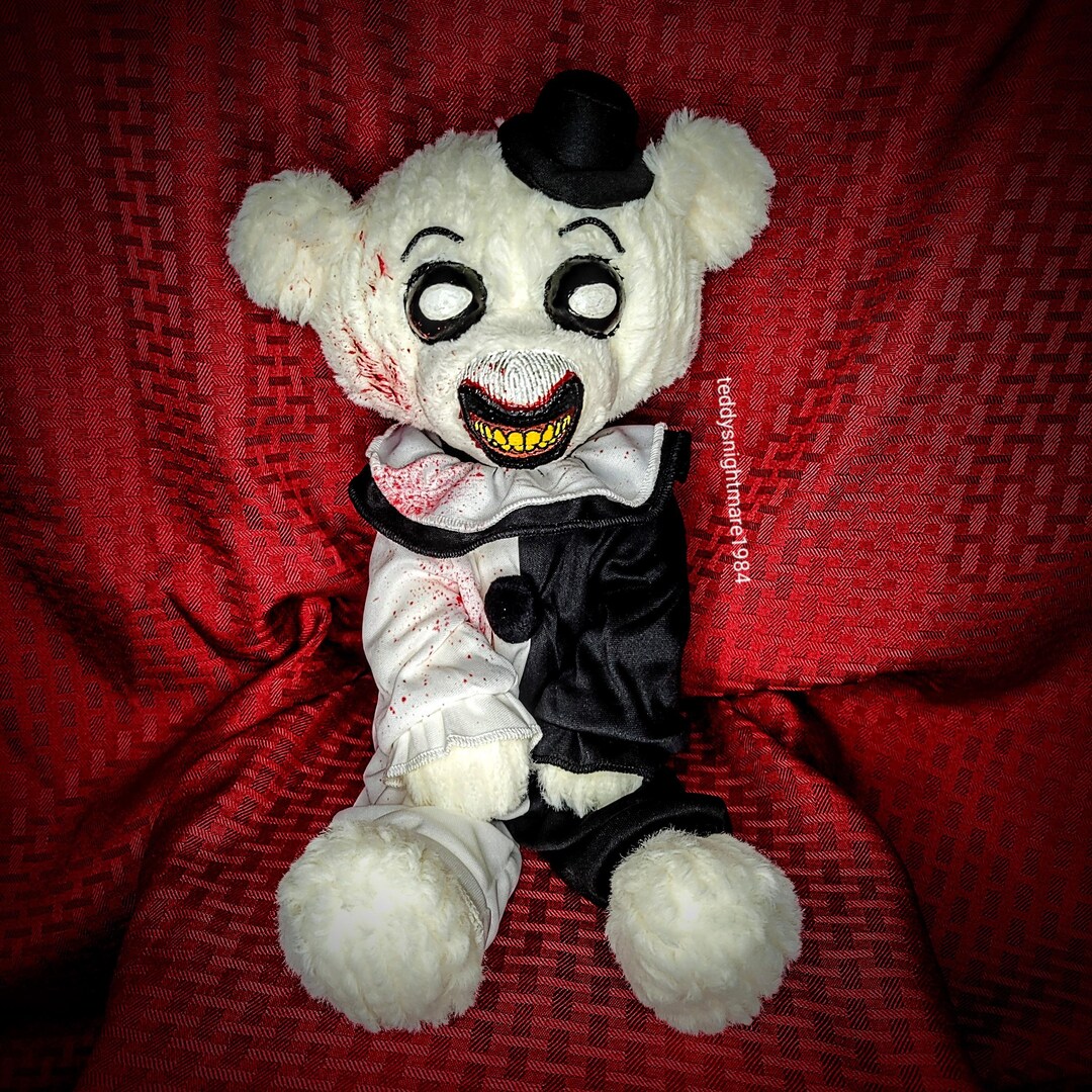 Terrifier Ted, Horror Teddy Bear, Scare Bear, Teddy Bear, Horror Plush ...