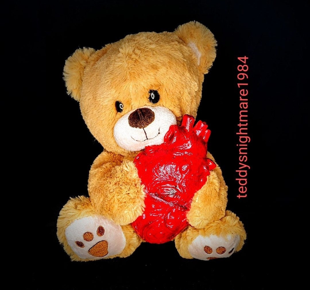 Horror Bear skeleted Scare Bear, Horror Plush, Teddy Bear, Horror Doll ...