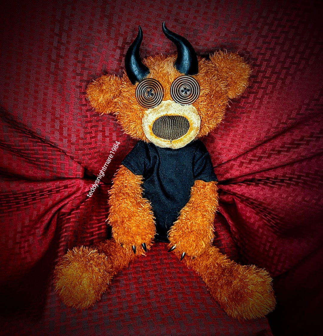 Dizzy Devil, Horror Teddy Bear, Scare Bear, Teddy Bear, Horror Plush ...