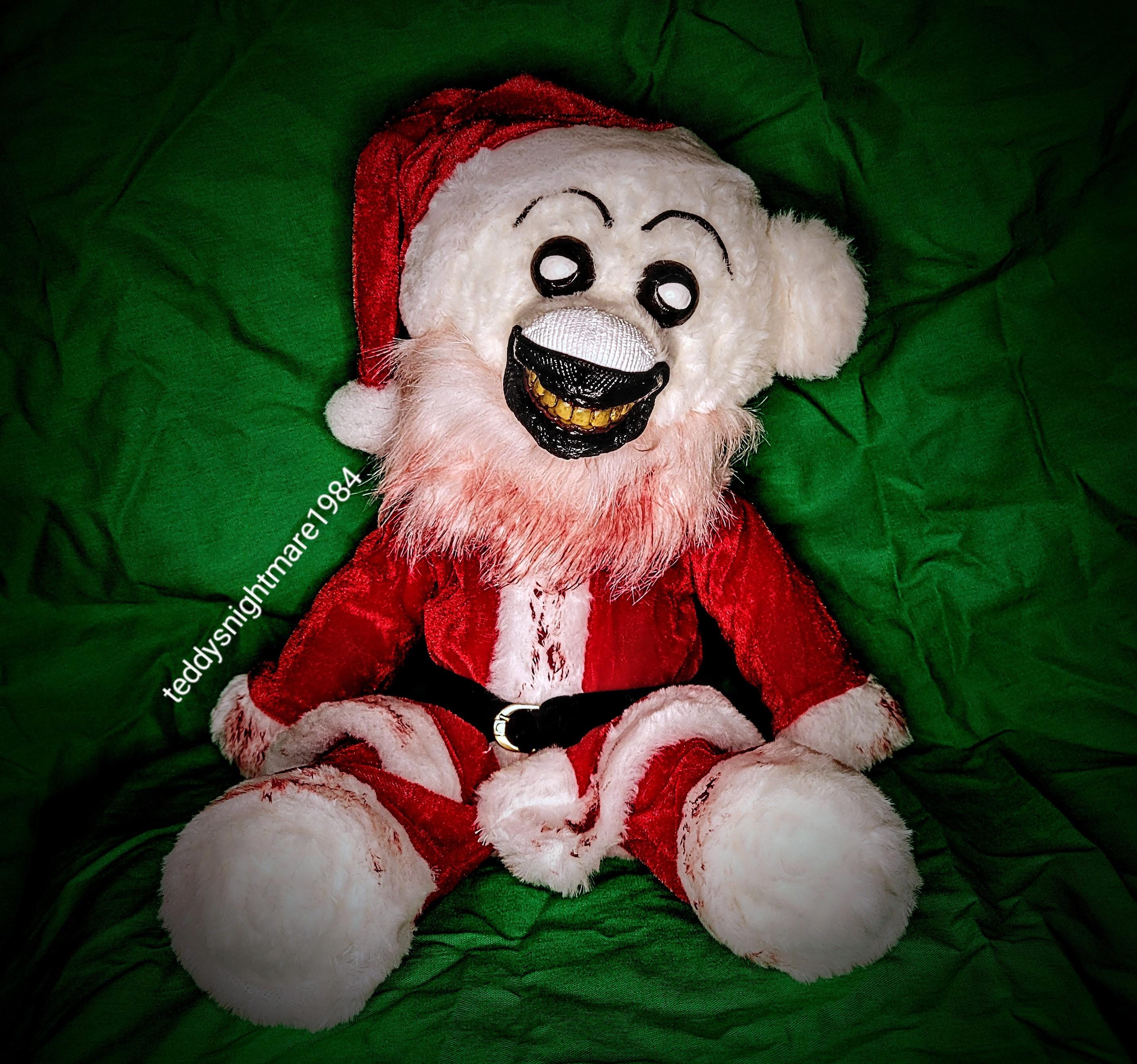 Terrifier Ted, Horror Teddy Bear, Creepmas Santa Edition - Etsy