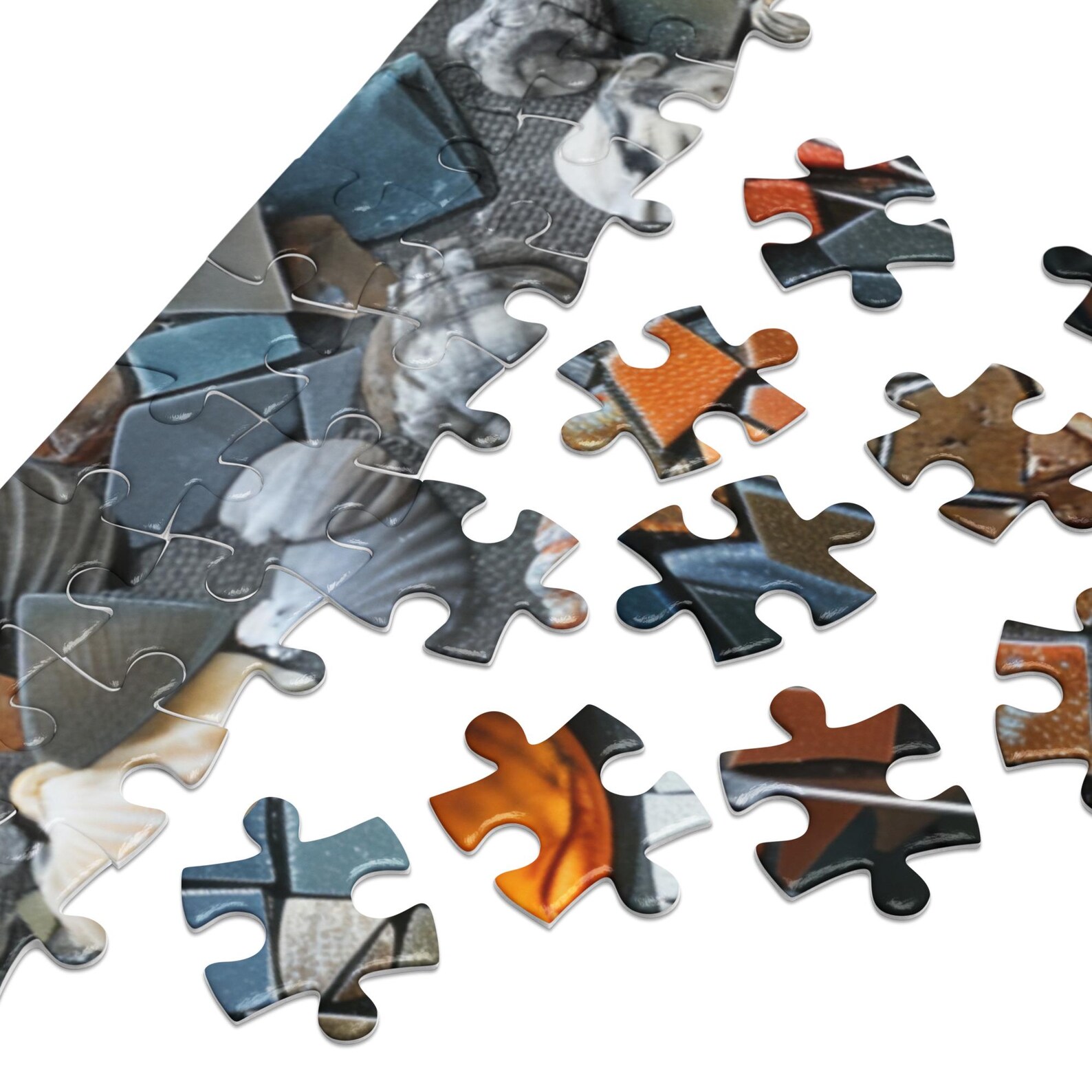 Mosaic Cat Face Jigsaw Puzzle - 252, 500, 1000 & 2000 Pieces - Ocean ...