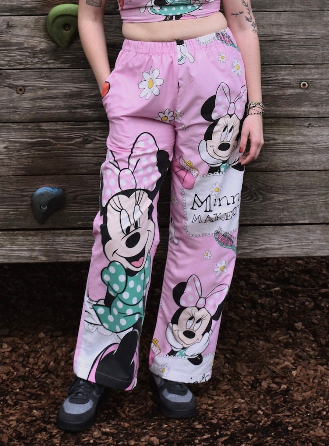 Upcycled Minnie Mouse Trousers - Etsy