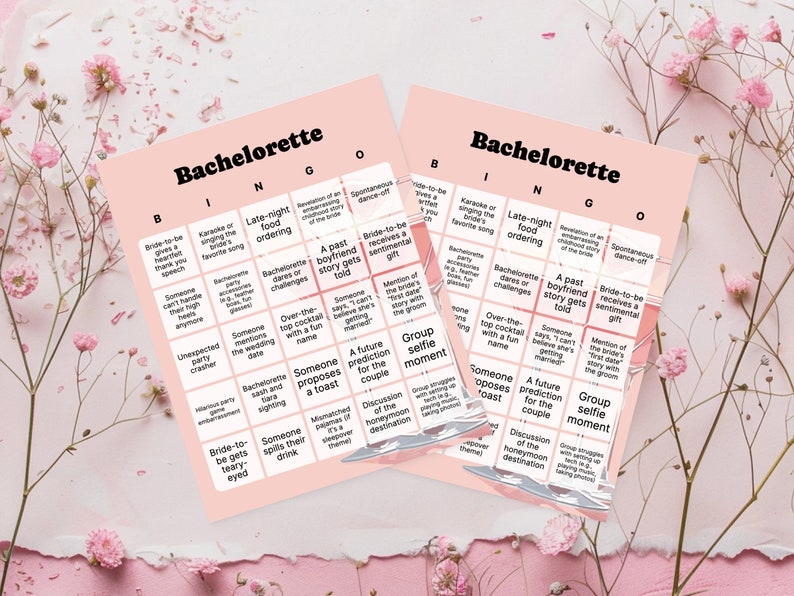 Bachelorette Bingo Game | Bachelorette Activity, Hen Party, Digital ...
