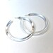 Clear Extra Large Hoop Earrings Vintage Lucite Acrylic 3 Inch Bangle ...