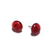 Red Stud Earrings | Ruby Red Studs | Retro Button Earrings | Vintage ...