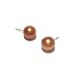 Bright Metallic Copper Stud Earrings Copper Studs Retro Golden Lucite ...