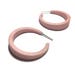 Ballet Slipper Pink Hoop Earrings | Very Light Pink Hoops | Velvet ...