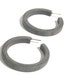 Grey Hoop Earrings Marbled Soft Grey Hoops Gray Matte Classic Lucite ...