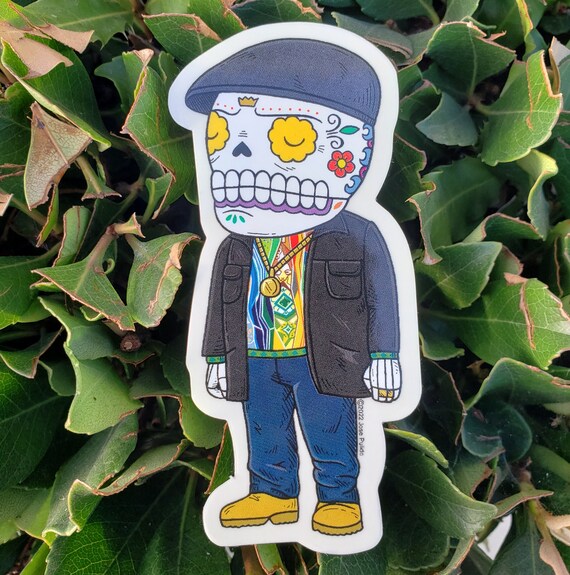 Notorious Calavera Clear Vinyl Sticker Day of the Dead - Etsy