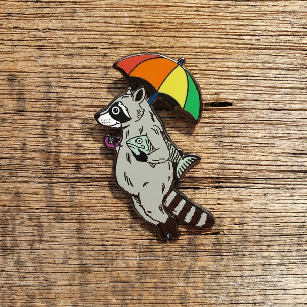 Raccoon Pin - Etsy