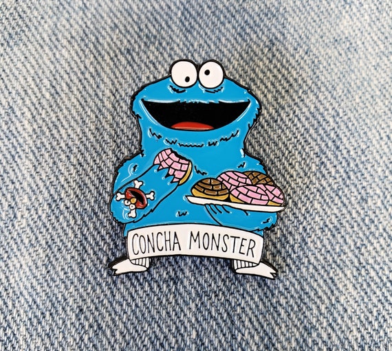 Concha Monster Enamel Pin | Etsy