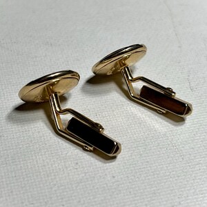 Vintage Swank Signed Gold Tone and Red Cufflinks - Etsy