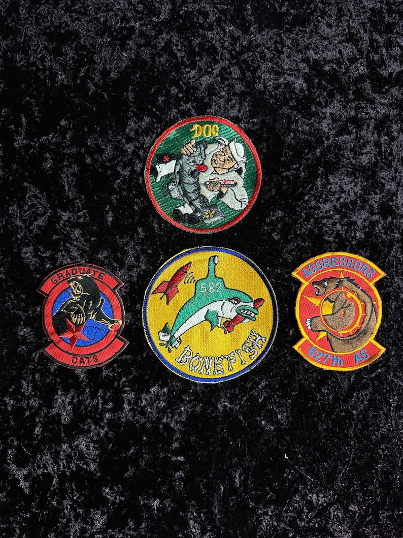 Set of Four Vintage US Military Patches - Etsy
