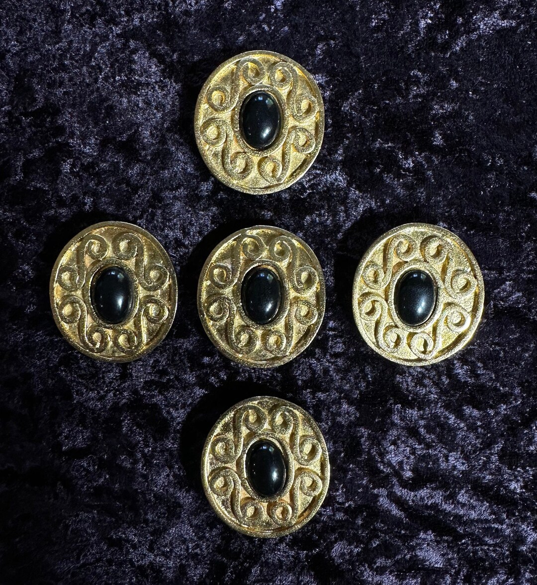 Vintage NONY New York Button Covers Set of Five - Etsy