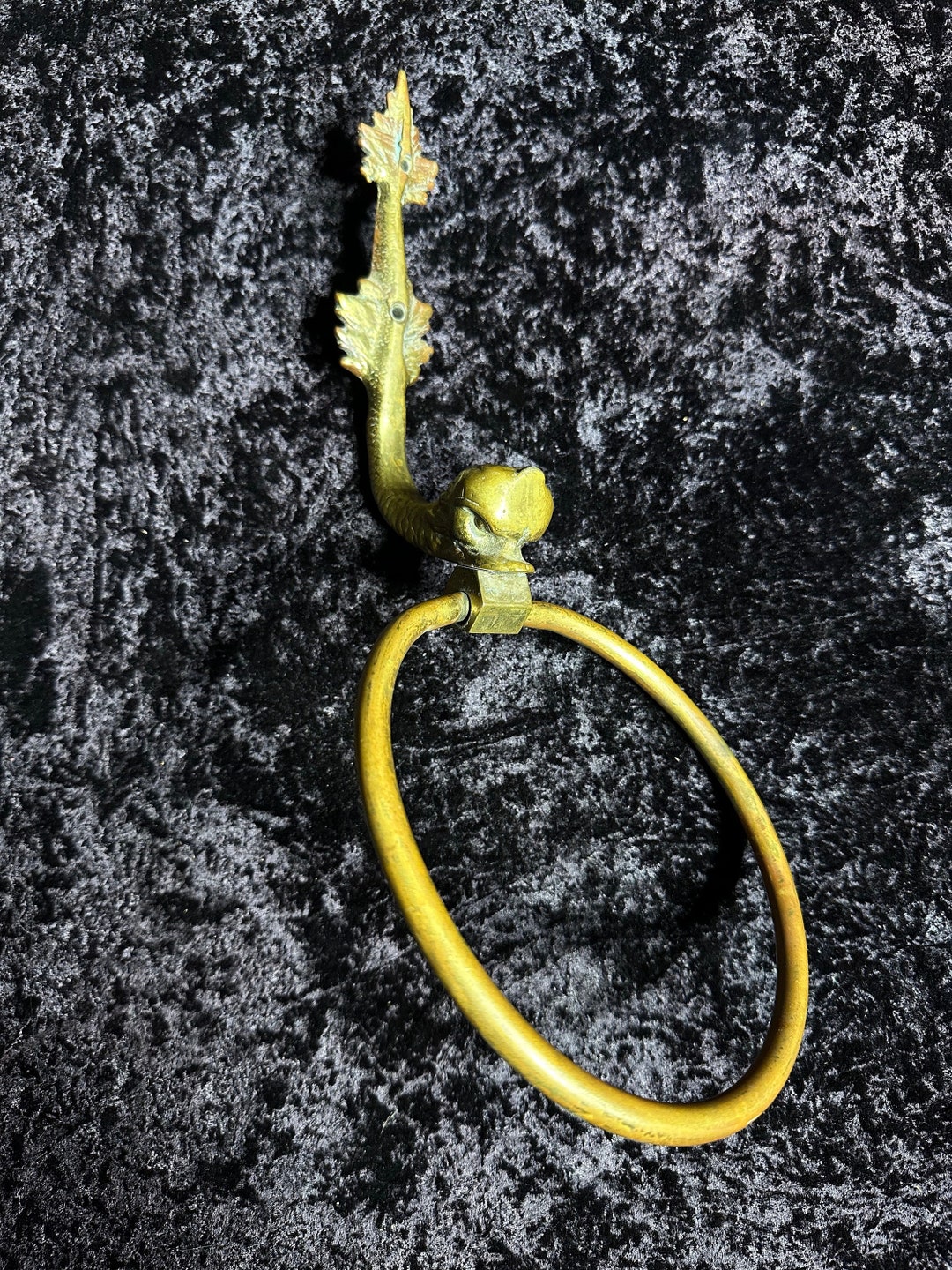 Victorian Fish-shaped Brass Towel Ring - Etsy