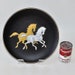 Mid Century Modern Large Ceramic Ruscha Hans Welling Wall Plate Horses ...