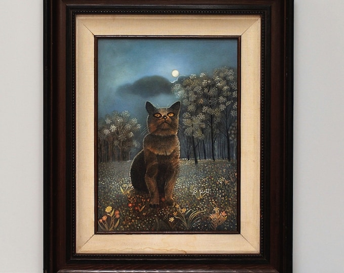 Vintage Isabel Baillen Naïve Art Oil Painting, L'art Naïf D'isabelle ...
