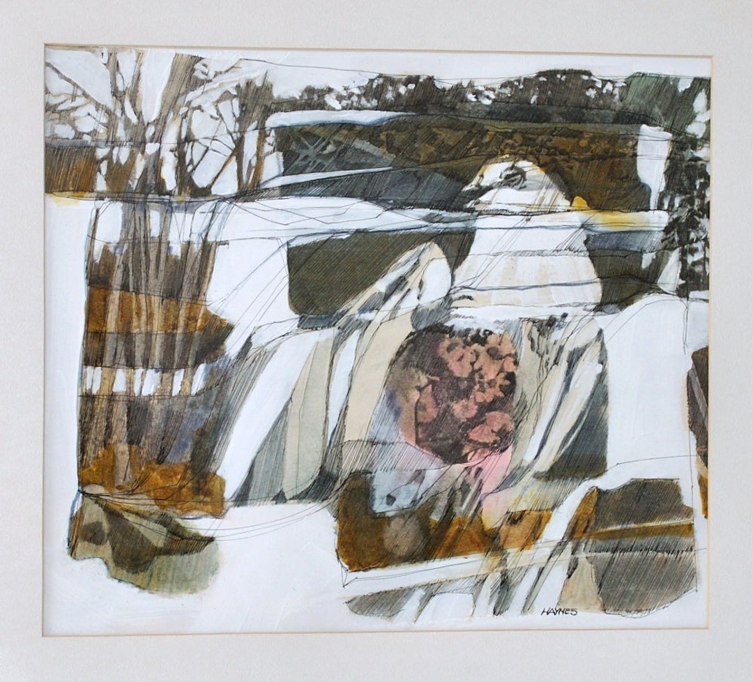 Exceptional Original Mixed Media Painting Where Birds Live by John ...