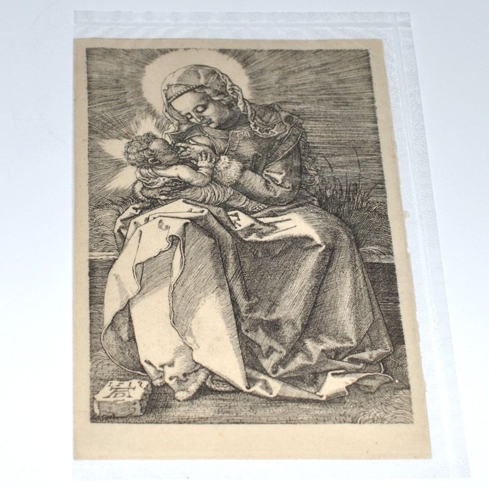 Antique Albrecht Dürer the Virgin Nursing the Child Engraving by Armand ...