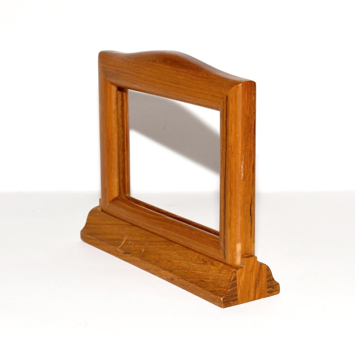 Vintage Solid Teak Picture Photo Frame 5 X 3 1/2 Desktop Two Sided - Etsy