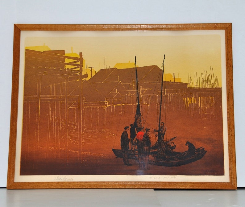 Elton Bennett Original Serigraphs Rendezvous and the Returning, Pair - Etsy