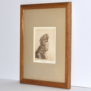 Peter Garbera Old Shepherd Etching | Etsy