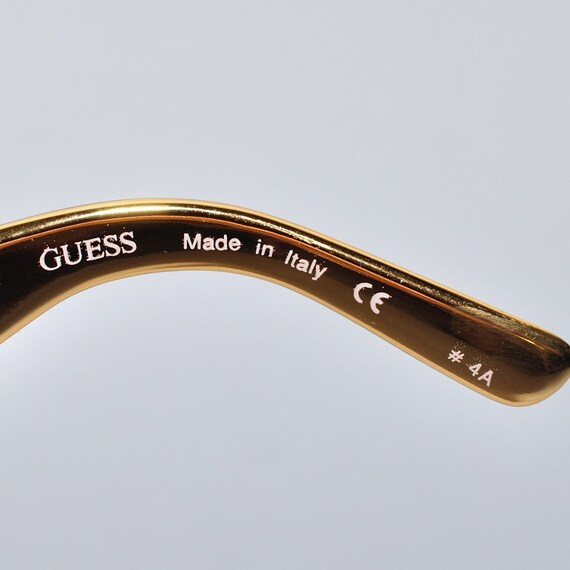 Rare Made in Italy GUESS Gold Frame Brown Lense GU X0… - Gem