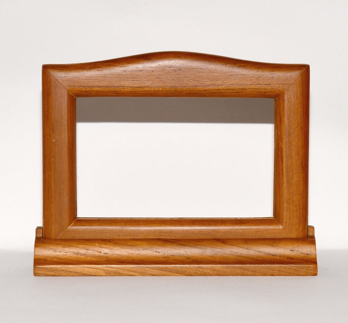 Vintage Solid Teak Picture Photo Frame 5 X 3 1/2 Desktop Two Sided - Etsy