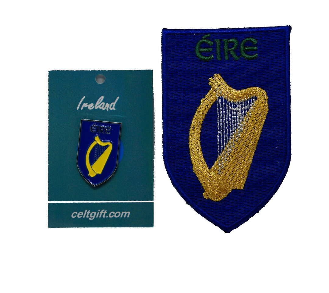 Ireland Coat of Arms Lapel Pin and Patch - Etsy