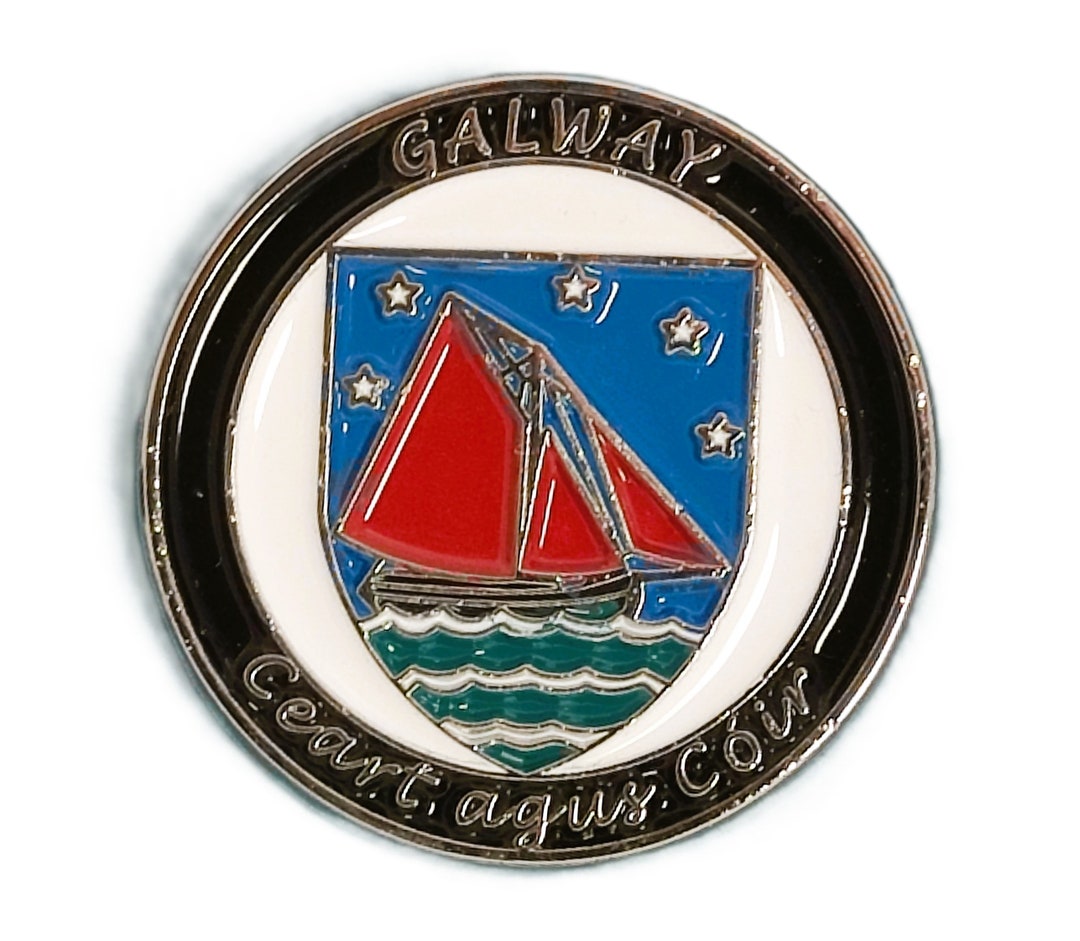 Galway Coat of Arms Lapel Pin and Patch - Etsy