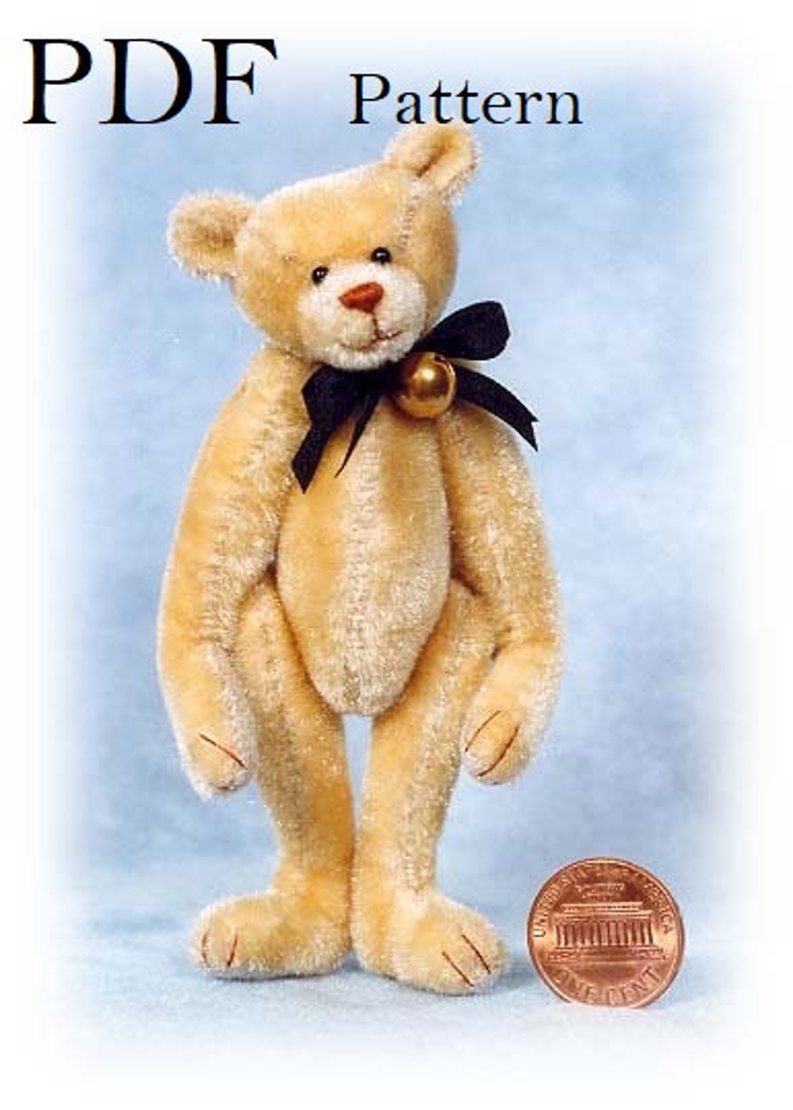 PDF Pattern & Instructions for Miniature Teddy Bear Mr. - Etsy